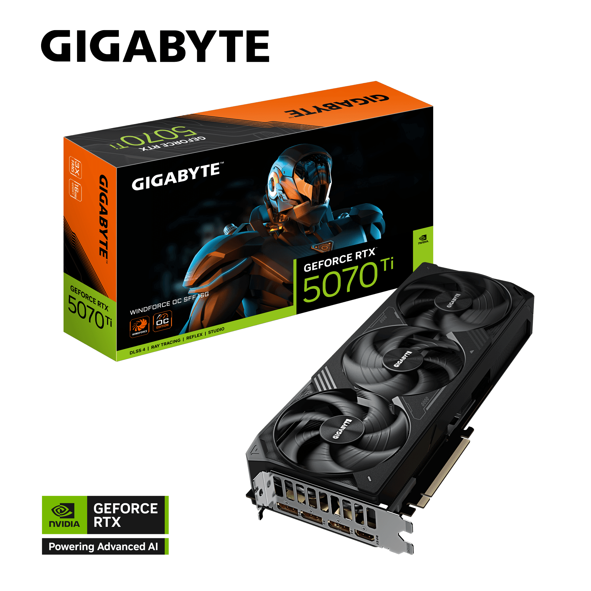 GeForce RTX™ 5070 Ti WINDFORCE OC SFF 16G - UltraTech